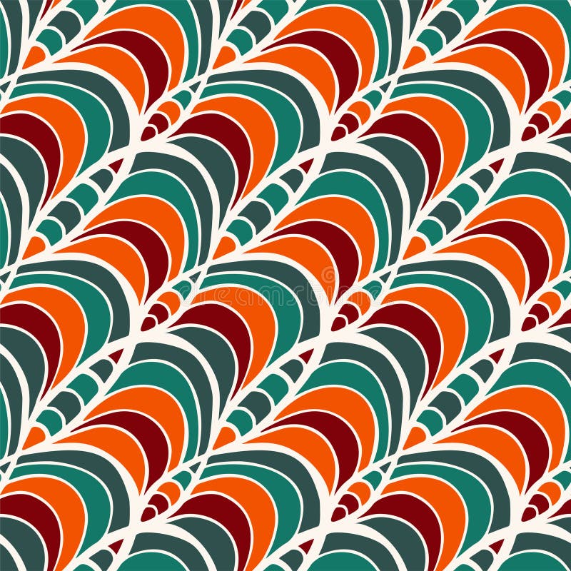 Seamless Pattern with a Simple Abstract Drawing. Vector Stock ...