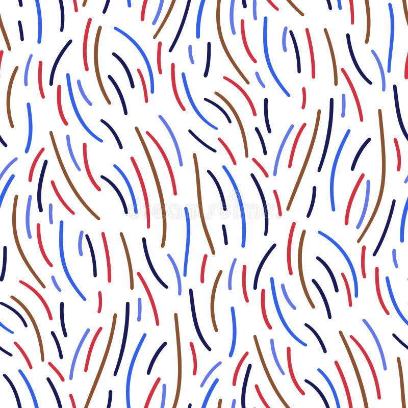 Seamless Pattern with a Simple Abstract Drawing Stock Vector ...