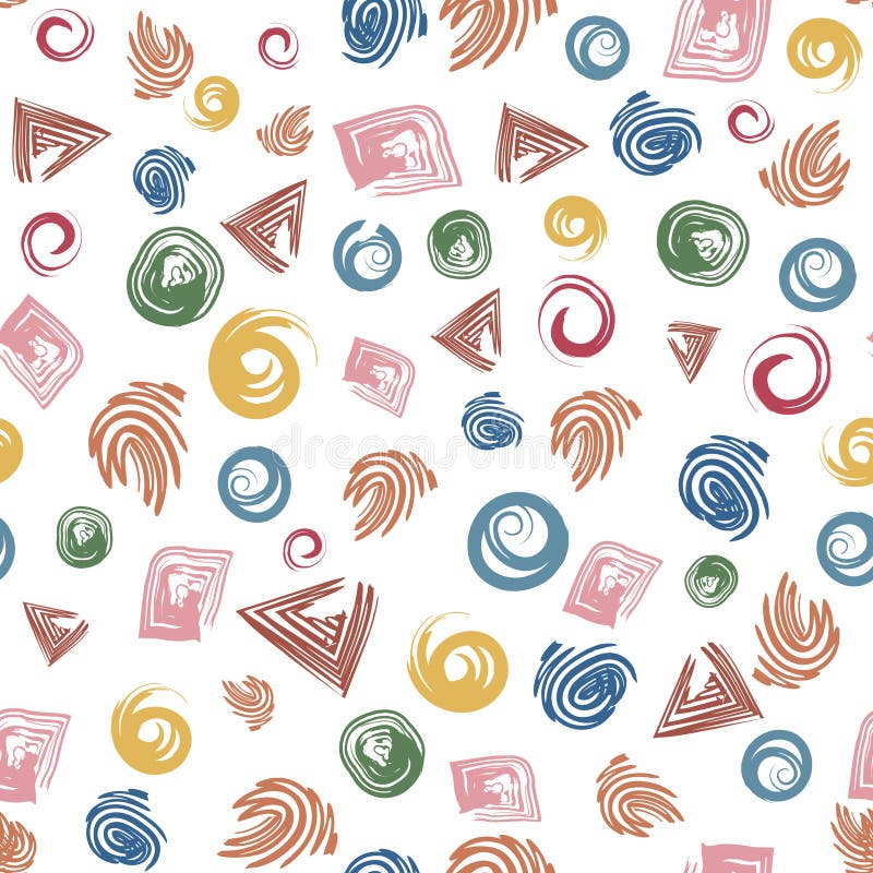 Seamless Background Geometric Abstract Shapes Stock Vector ...