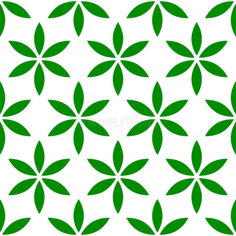 Seamless Pattern with Simple Floral, Flower Motif Stock Vector ...