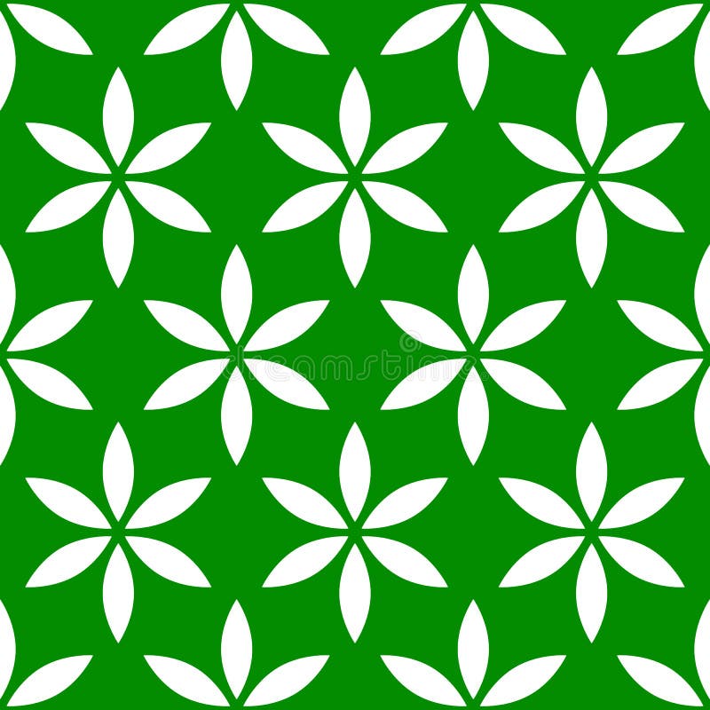 Seamless Pattern with Simple Floral, Flower Motif Stock Vector ...