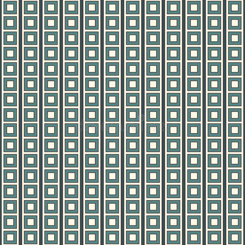 Seamless Pattern with Simple Geometric Ornament. Repeated Square ...