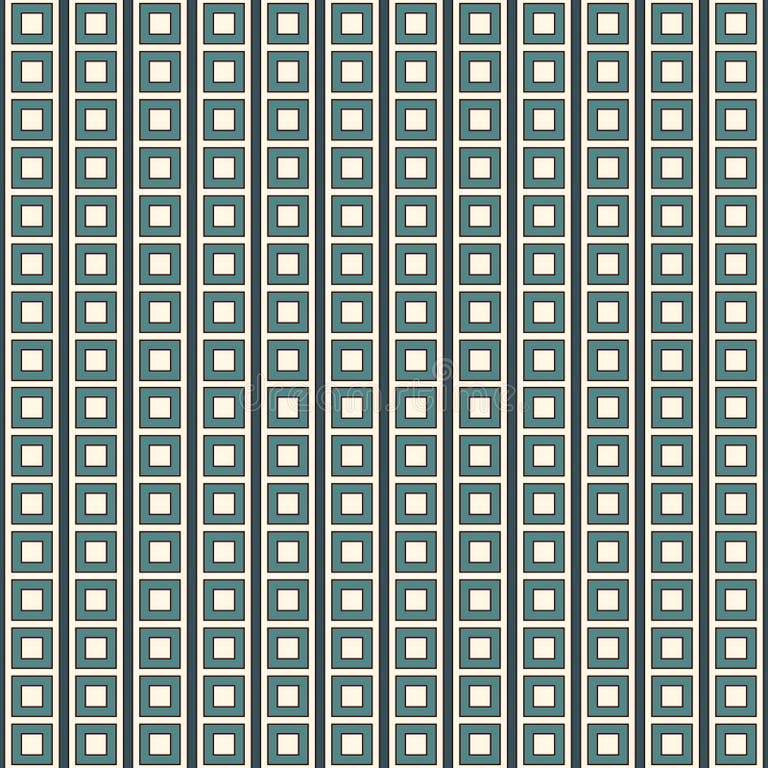 Seamless Pattern with Simple Geometric Ornament. Repeated Square ...