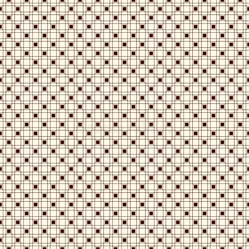 Seamless Pattern with Simple Geometric Ornament. Repeated Squares and ...