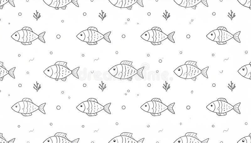 Simple Seamless Pattern Fish Stock Illustrations – 11,288 Simple ...