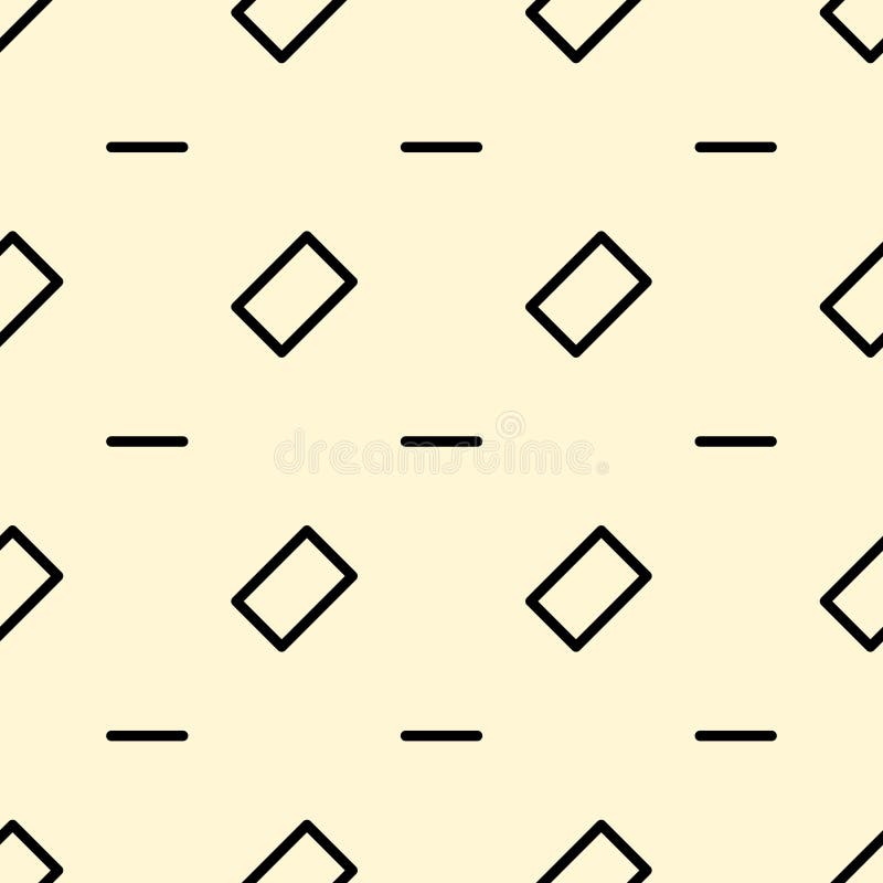 Seamless Pattern Simple Outline with Rectangles and Straight Lines ...