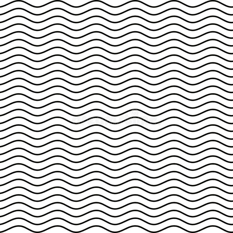 Simple Wavy Lines Pattern Design Stock Vector - Illustration of brand ...