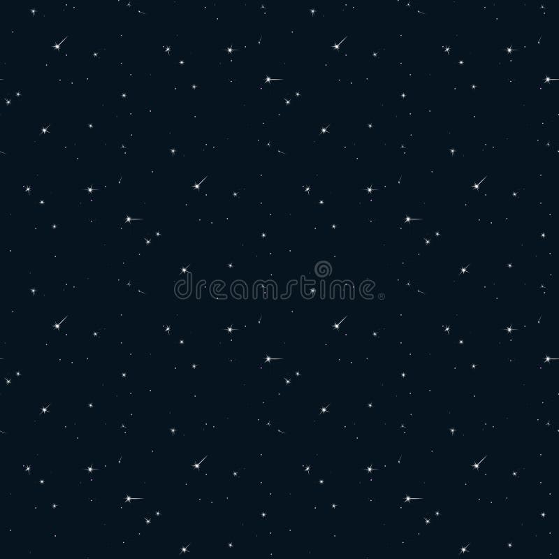 Seamless Pattern Sky with Starlight. Stock Vector - Illustration of ...