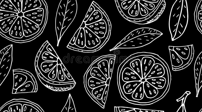 Lemon Tree Black Background Stock Illustrations – 767 Lemon Tree Black ...