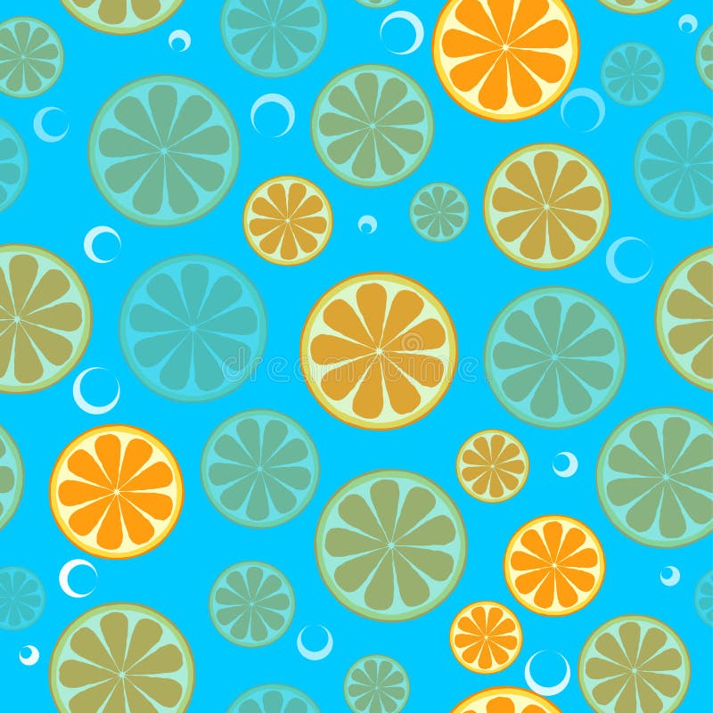 Seamless Pattern with Sliced Oranges. Background for Textile, Kitchen ...