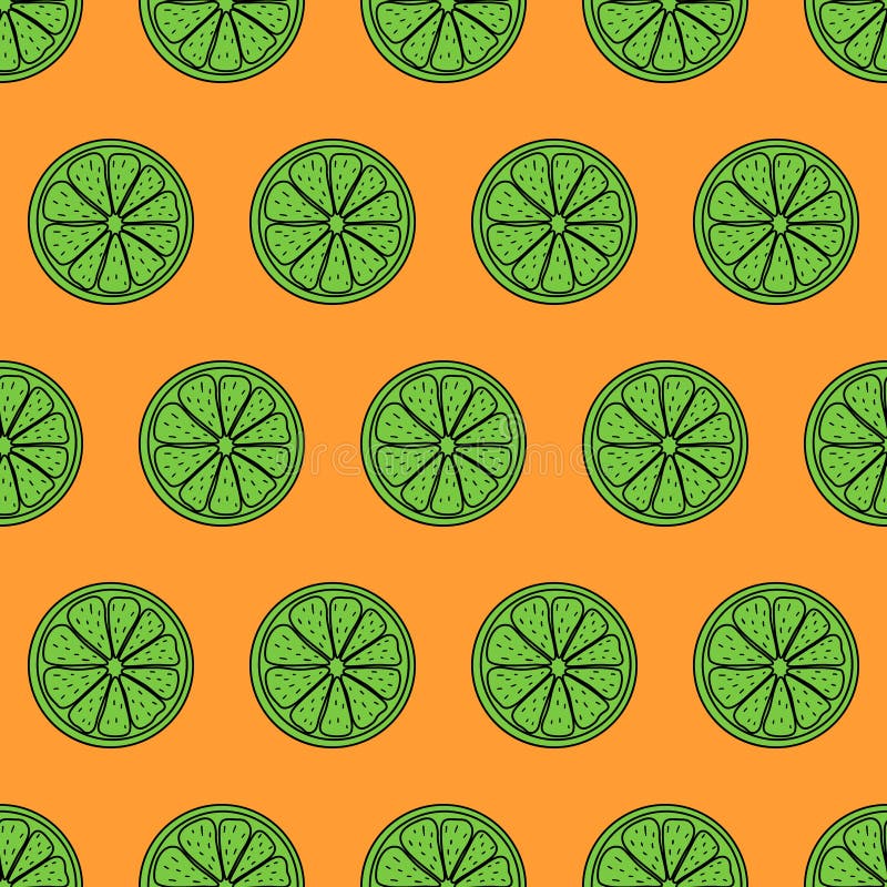 Seamless Pattern. Sliced Pieces of Citrus Fruit. the Colorful Backdrop ...
