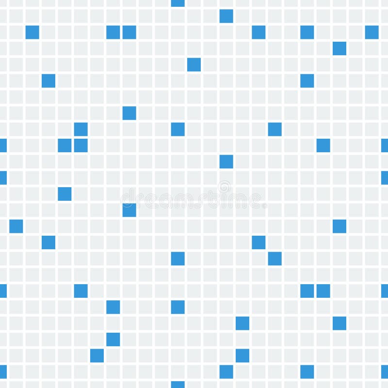Seamless Pattern with Small Blue Grey Squares Stock Illustration ...