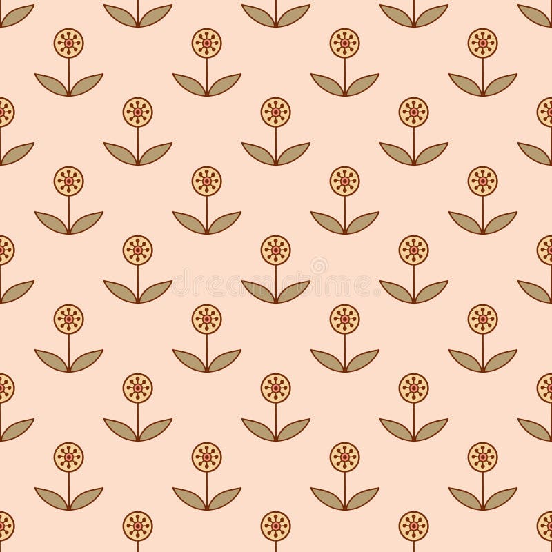 Seamless Pattern with Small Decorative Flowers Stock Vector ...