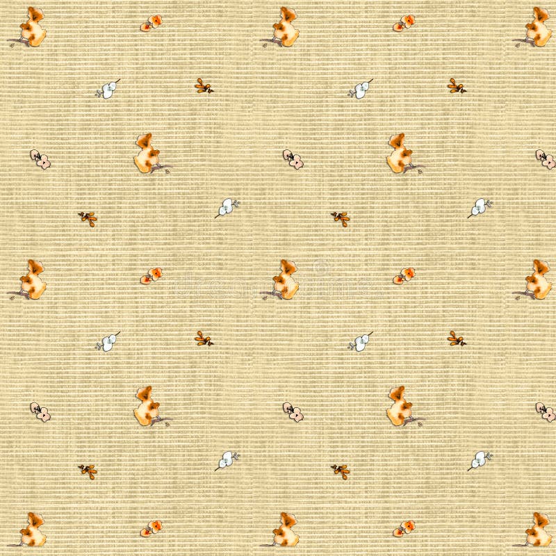 Seamless Pattern with Small Flowers and Allover Design Stock ...