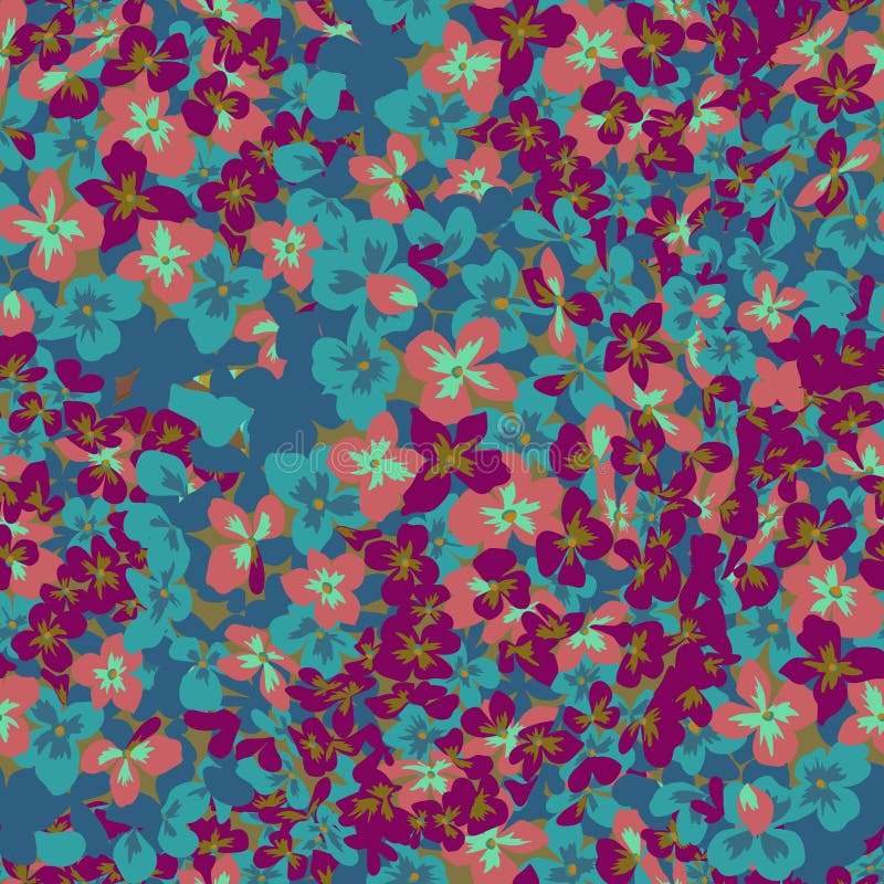 Seamless Pattern with Small Flowers. Vector Illustration Stock Vector ...