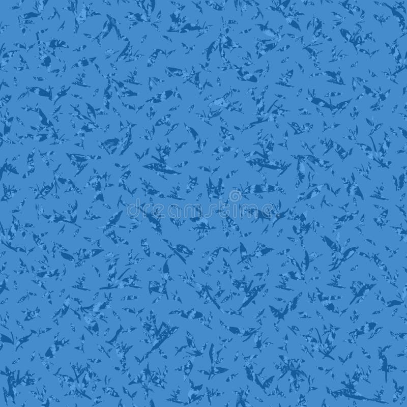 Seamless Pattern with Small Leaves on a Blue Background Stock ...