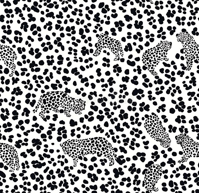 A Seamless Pattern of Small Leopard Spots Stock Illustration ...