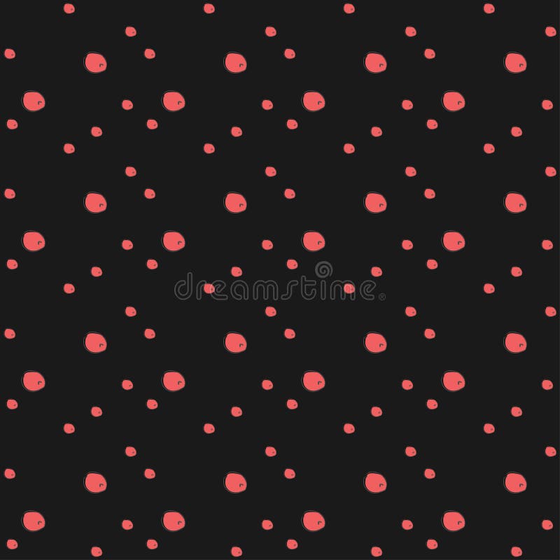 Seamless Pattern with Small Red Berries. Repeating Pattern Stock ...