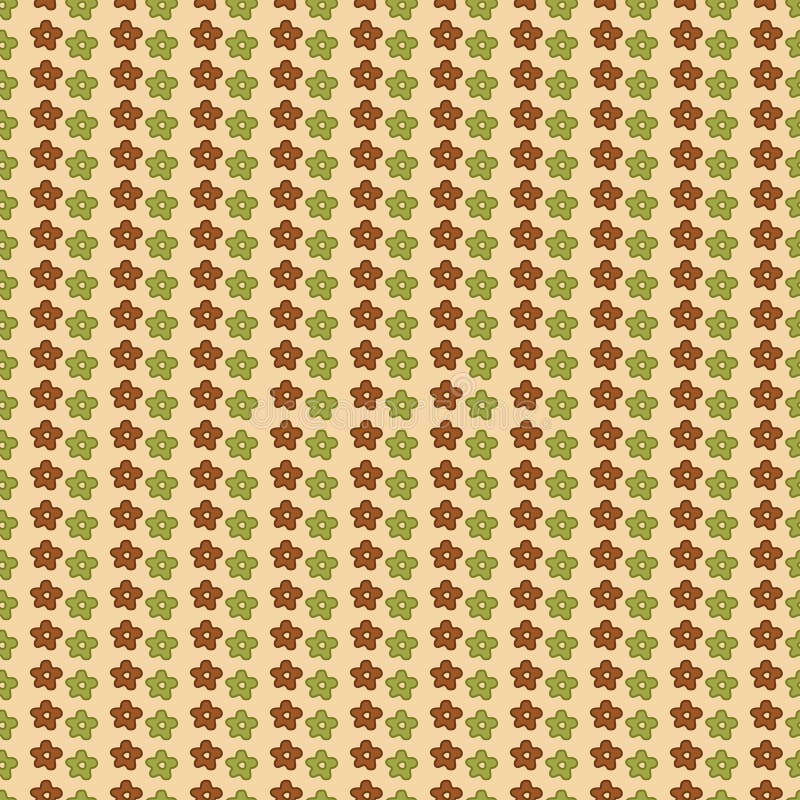 Seamless Pattern with Small Simple Flowers Stock Vector - Illustration ...