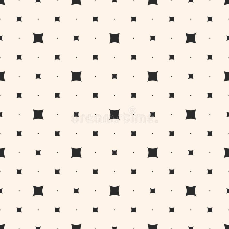 Seamless Pattern. Small Squares, Tiny Geometric Shapes. Stock Vector ...