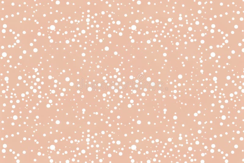 A Seamless Pattern of Small White Dots on a Peach Background, with ...