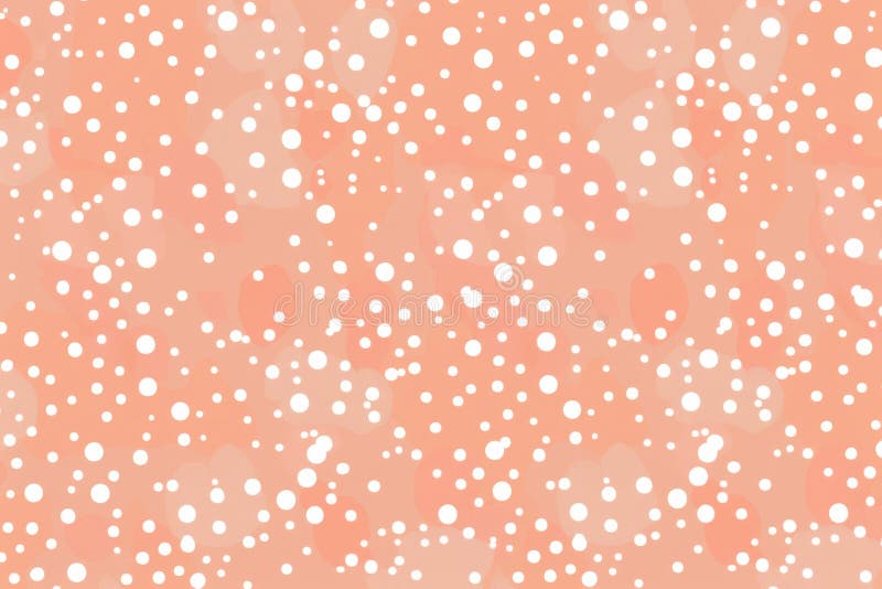 A Seamless Pattern of Small White Dots on a Peach Background, with ...