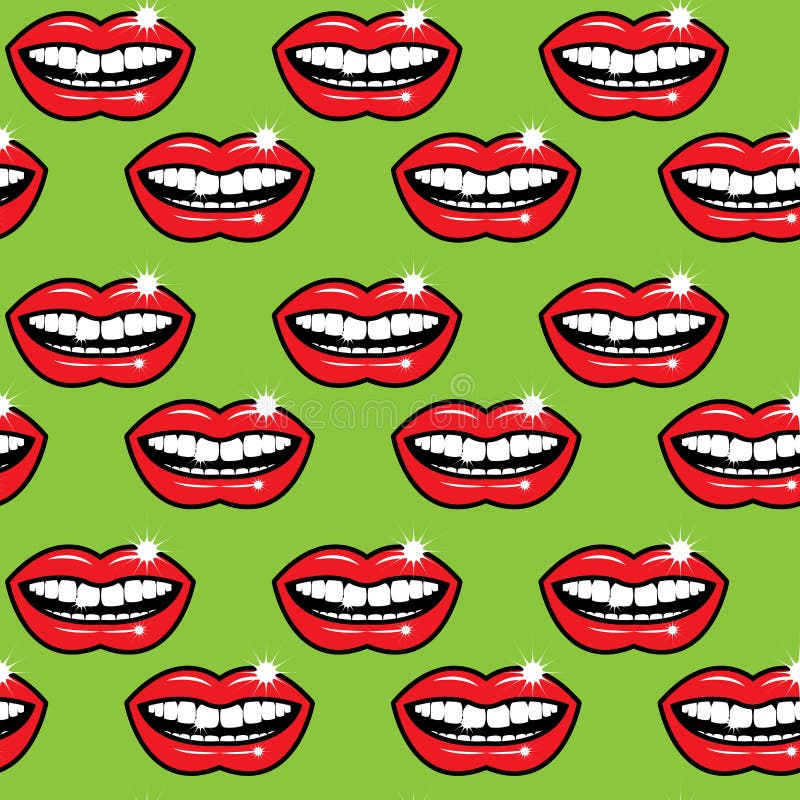 Seamless Pattern, Smile Theme Stock Vector - Illustration of shout ...
