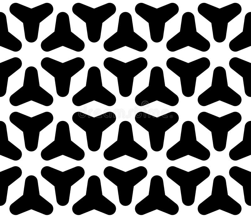 Seamless Pattern, Smooth Geometic Figures Stock Vector - Illustration ...