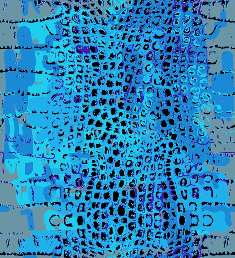 Seamless Pattern of Snake Skin Stock Illustration - Illustration of ...