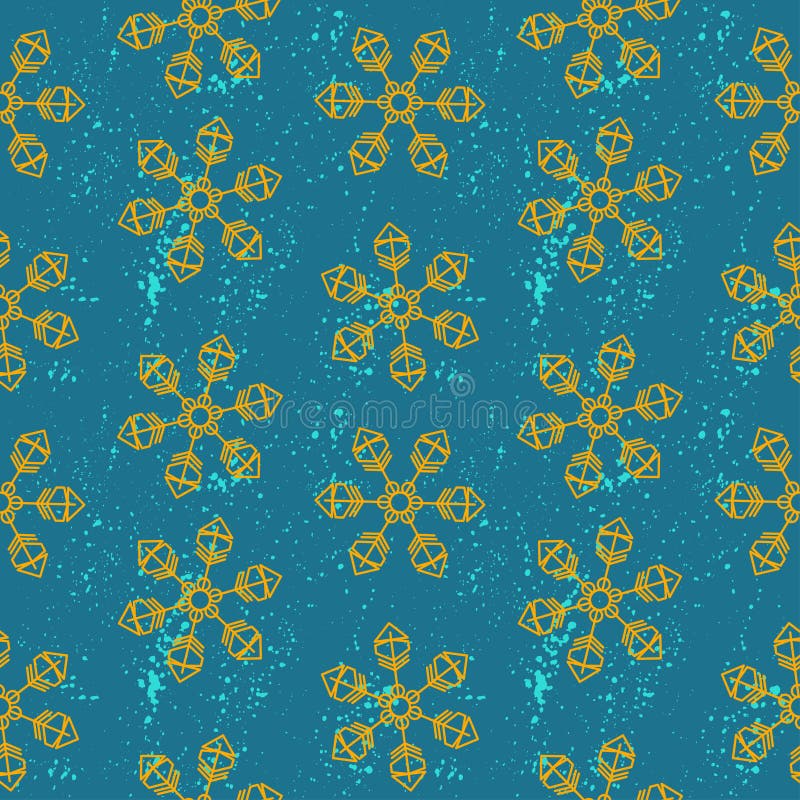 Seamless Pattern Snowflakes Abstract Isolation, Winter Element for ...
