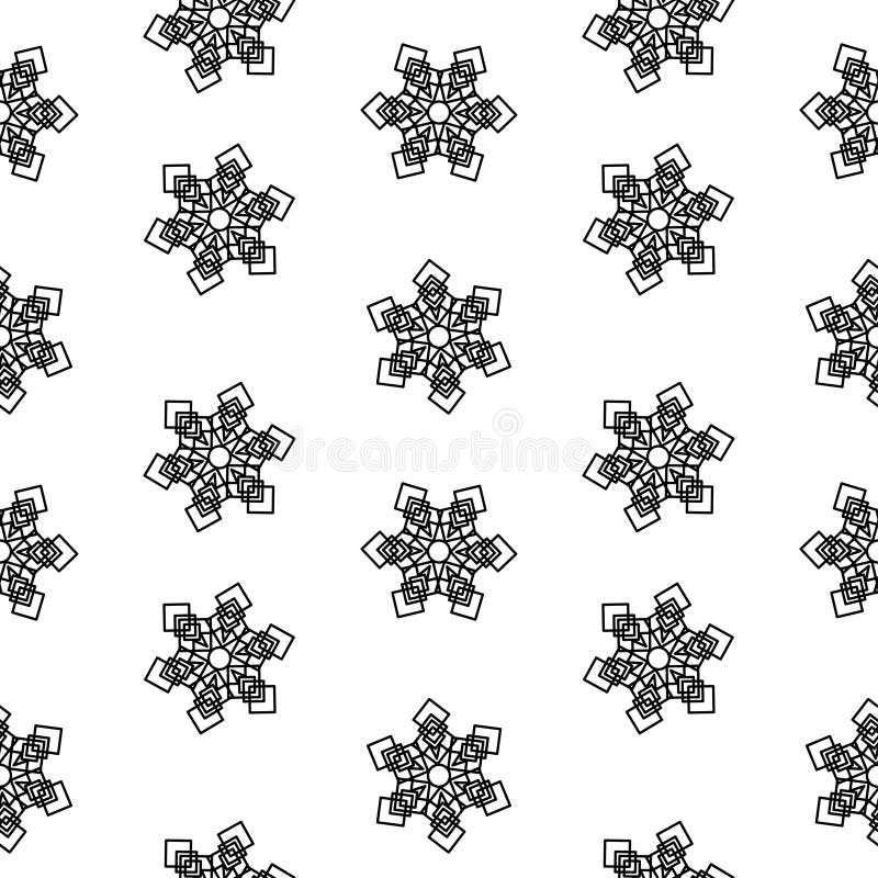 Seamless Pattern Snowflakes Abstract Isolation, Winter Element for ...