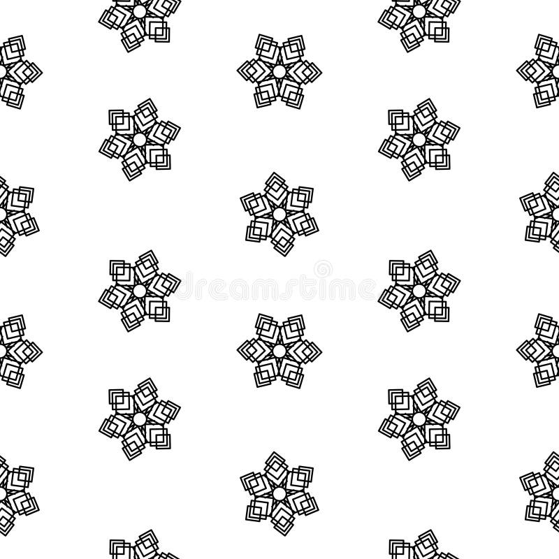 Seamless Pattern Snowflakes Abstract Isolation, Winter Element for ...
