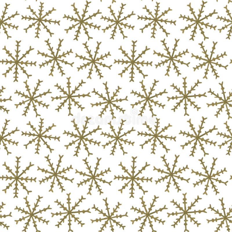 Seamless Pattern with Snowflakes. Watercolor Stock Illustration ...