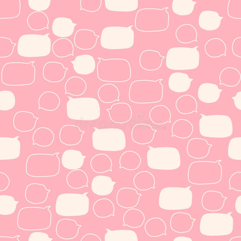 Seamless Pattern. Speech Bubble Stock Illustration - Illustration of ...