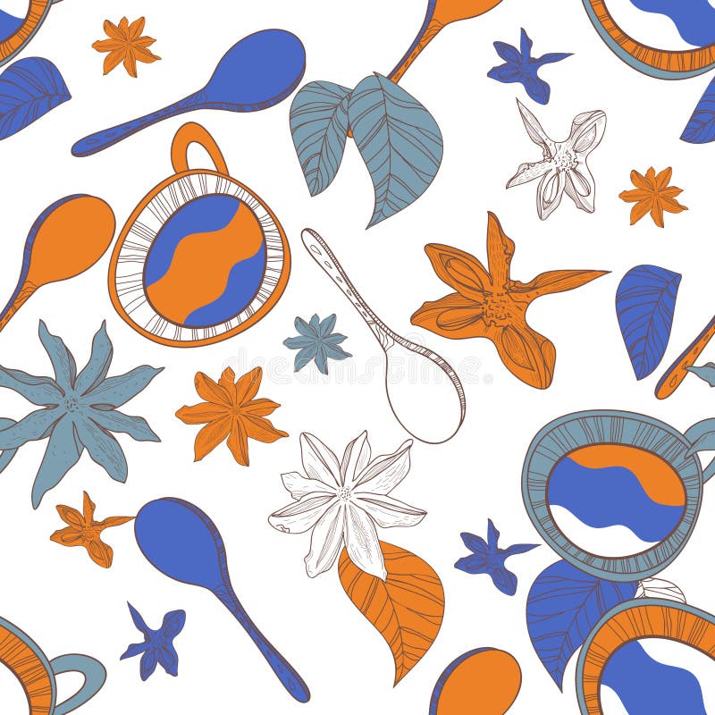 Texture with spices stock vector. Illustration of light - 29851175