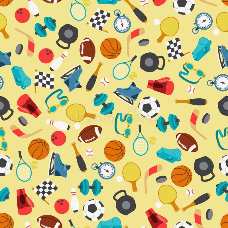 Sport pattern stock vector. Illustration of bowling, pattern - 28759620