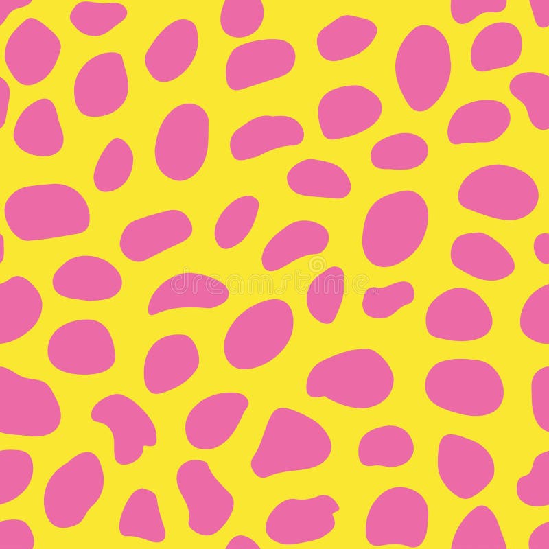 Seamless Pattern in Spots, 90s Style. Trendy Colors. Colorful Leopard ...