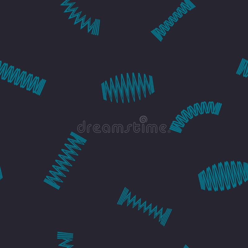 Seamless Pattern with Springs Stock Vector - Illustration of motor ...