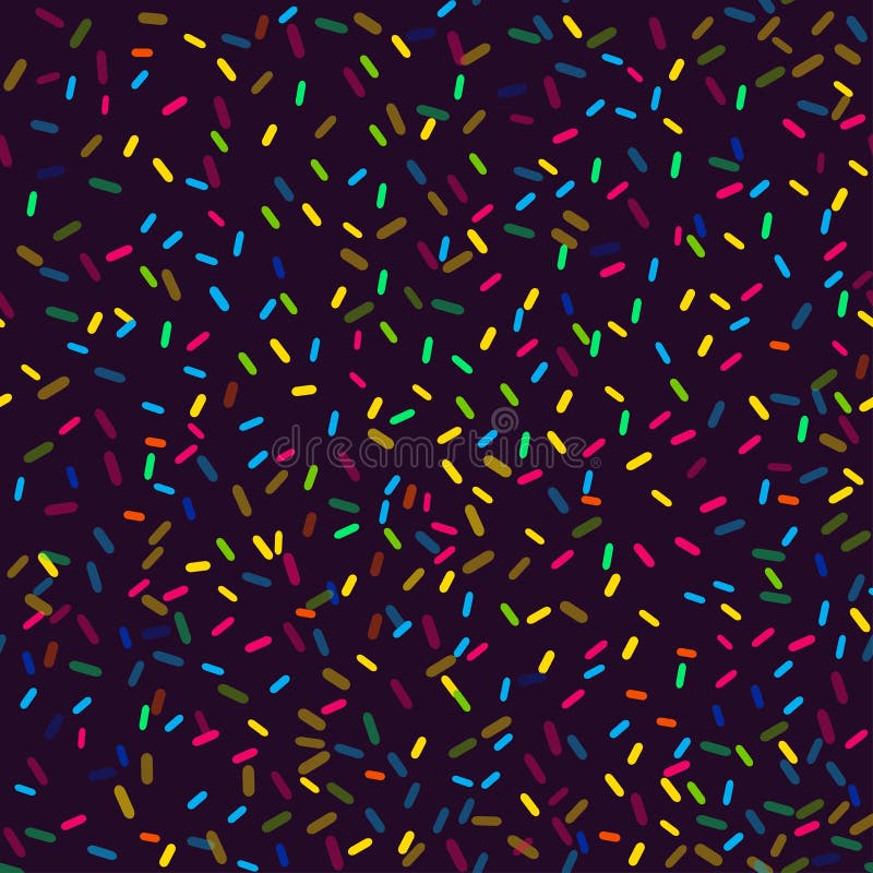Seamless Pattern with Sprinkles. Vector Illustration. Stock Vector ...