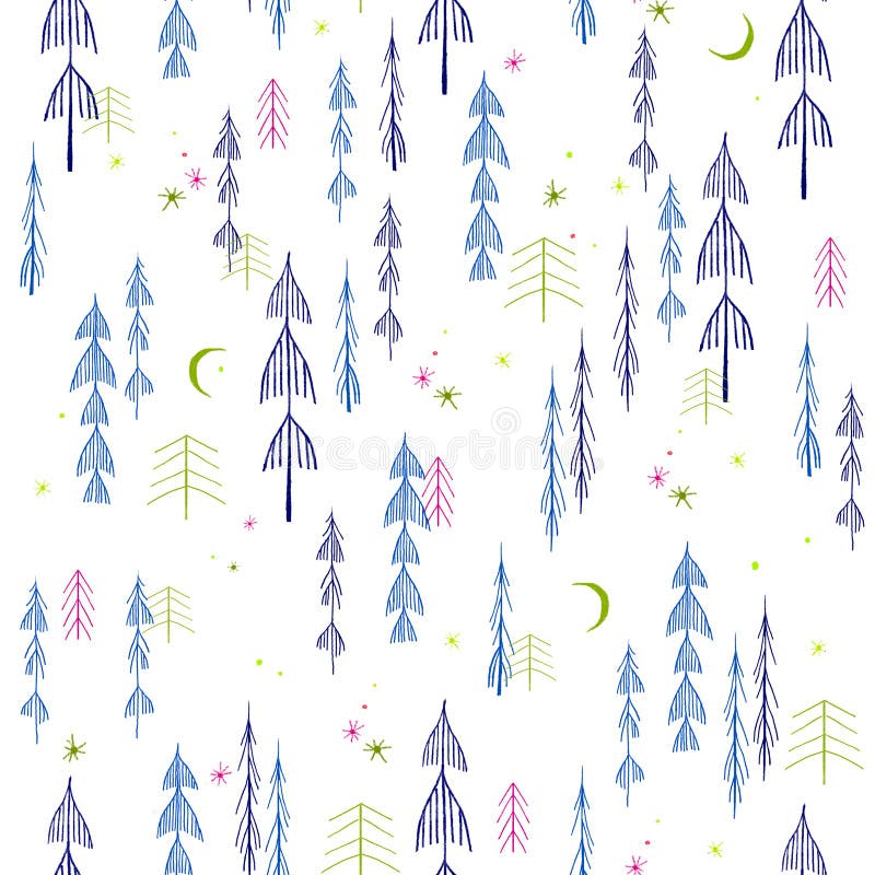 Spruce pattern stock illustration. Illustration of tree - 120283526