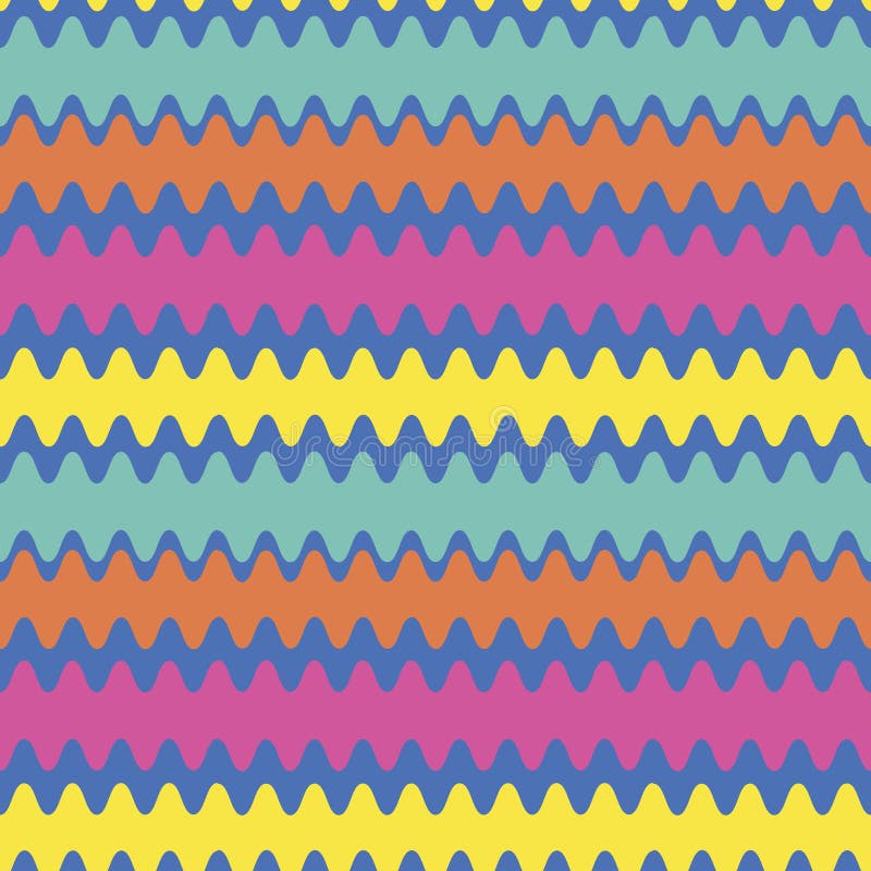 Seamless Pattern on a Square Background - Color Waves. Geometry ...