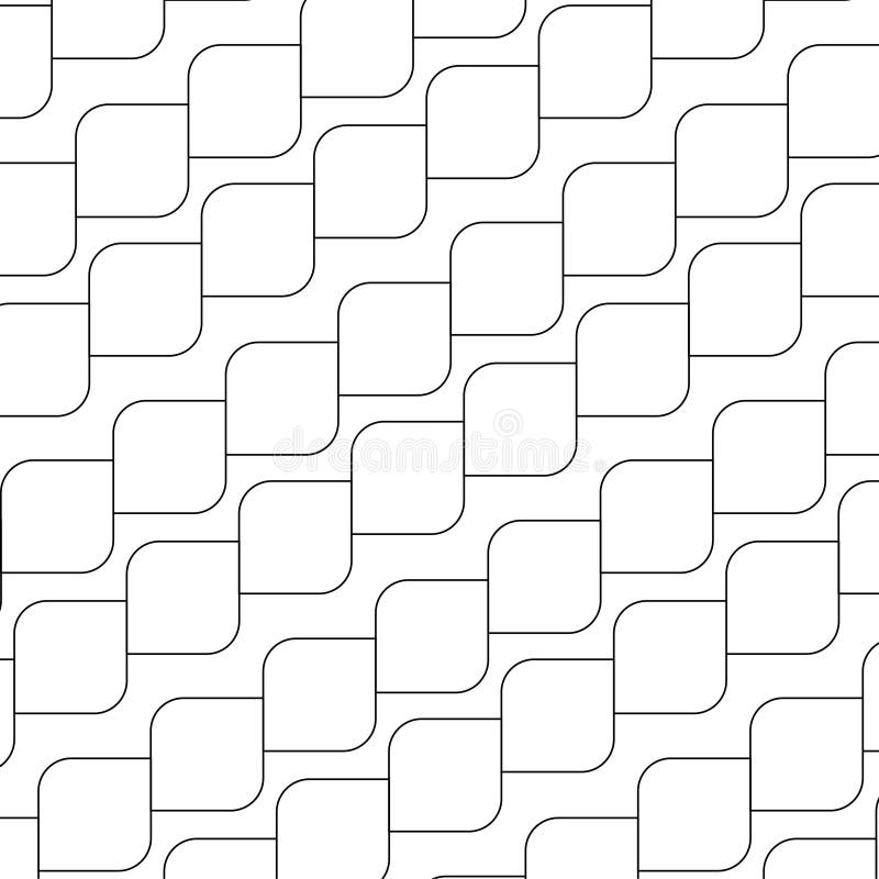 Seamless Pattern of Squares with Two Rounded Corners. Stock Vector ...