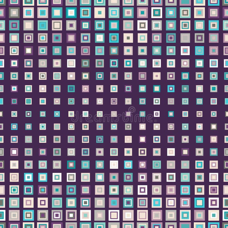 Seamless Pattern with Squares Stock Vector - Illustration of decor ...