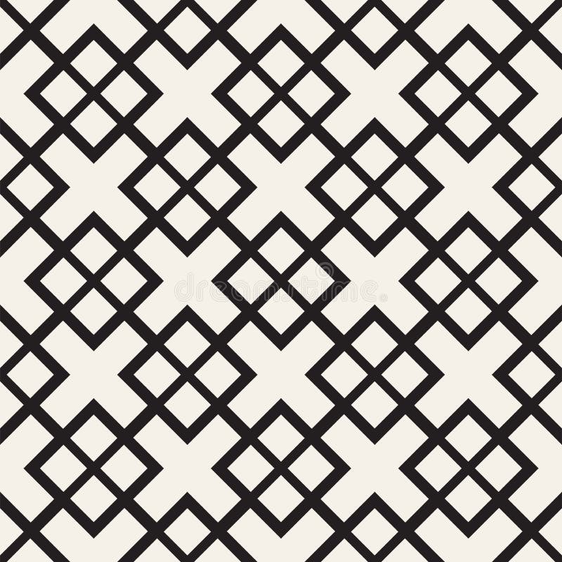 Seamless Pattern with Squares. Vector Stylish Geometric Linear ...