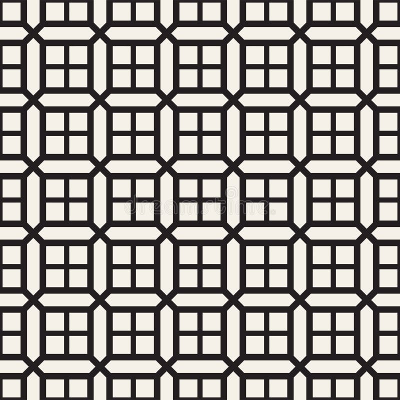 Seamless Pattern with Squares. Vector Stylish Geometric Linear ...
