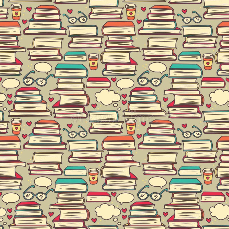 Books Pattern Stock Illustrations – 18,843 Books Pattern Stock ...