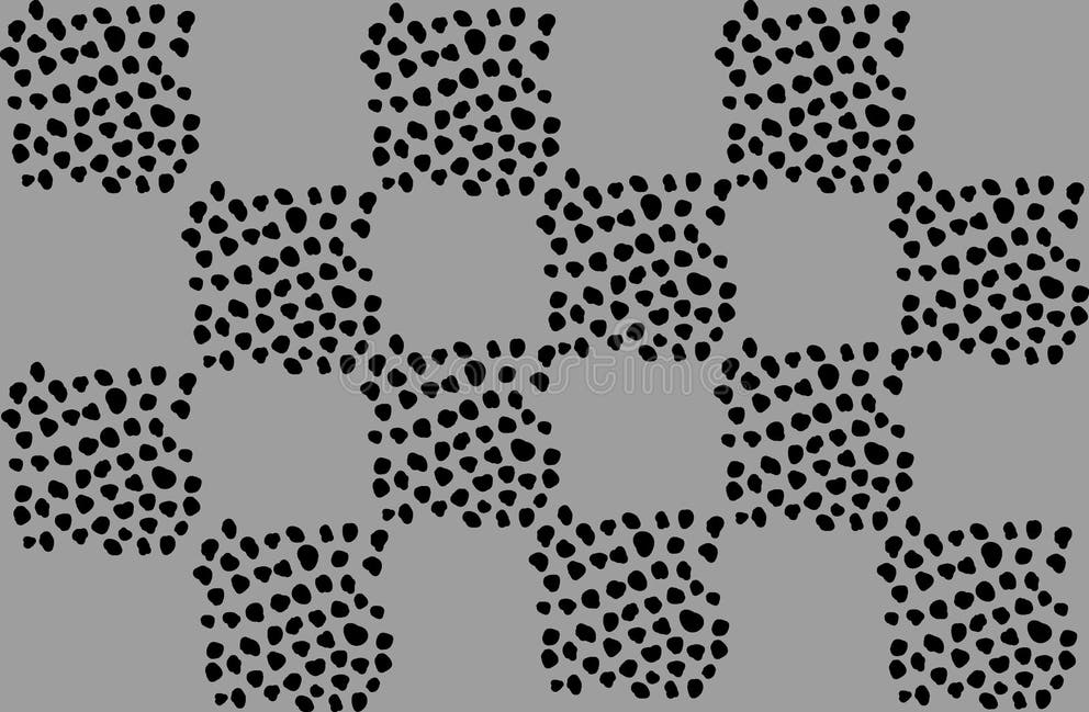 Seamless Pattern with Staggered Squares of Round Handwriting in the ...