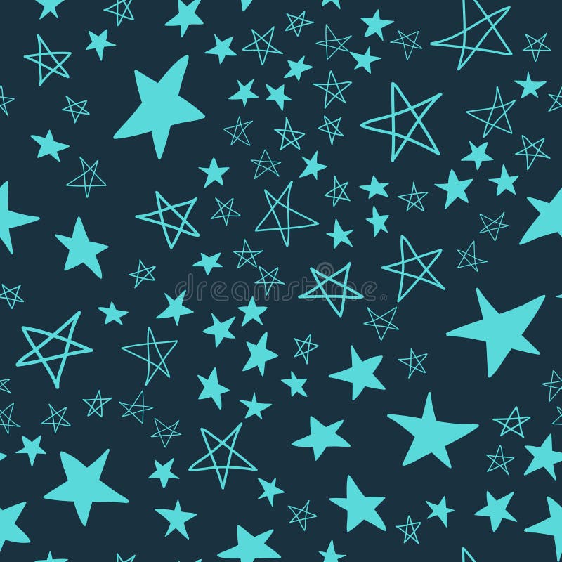 Seamless Pattern, Star Asterisk, Vector Illustration Design with Star ...