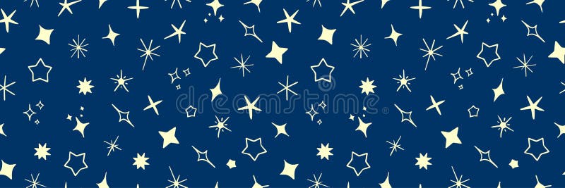Seamless Pattern of Star Icons, Star Symbols. Modern Vector Symbols on ...