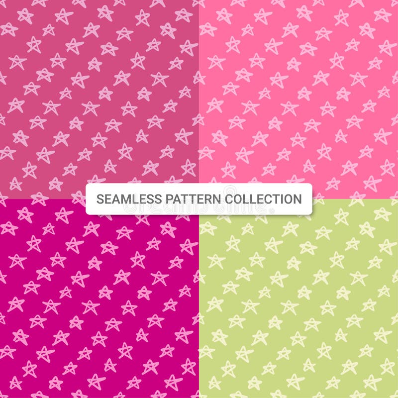 Seamless Pattern with Star Shapes, Vector Stock Vector - Illustration ...